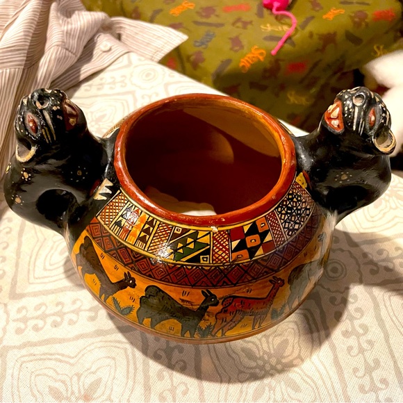 Folk Art | Accents | Handmade Vintage Peruvian Ceremony Vase ...